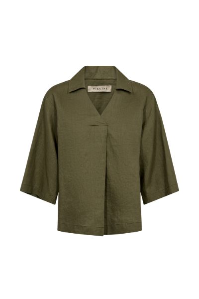 Kjøp LINA LINEN SHIRT FADED GREEN / PIESZAK - Pieszak - Dame fra De Fem ...