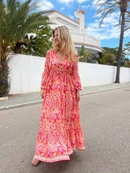 Kjøp RAH OSLO MARIA DRESS ORANGE IKAT - RAH Oslo - Dame fra Happy Day ...