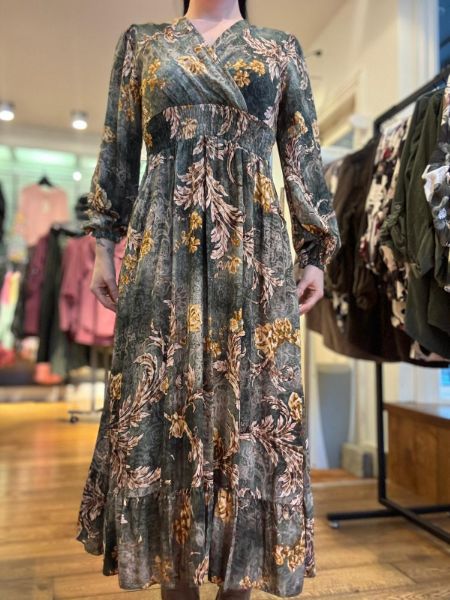 Kjøp DAMELLA KJOLE LANG KHAKI - Pepper - Dame fra Annamalena