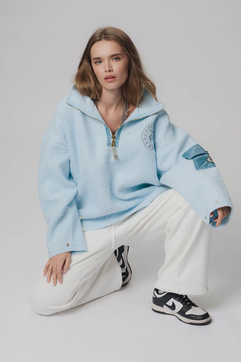 Kjøp NINI HALF ZIP LIGHT BLUE - C.A.Y.A - Dame fra Marcel