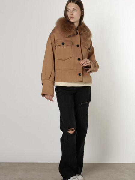 Kjøp MEOTINE- CHARLIE JACKET- CAMEL BOUCLE - - Dame fra White - SS21 ...
