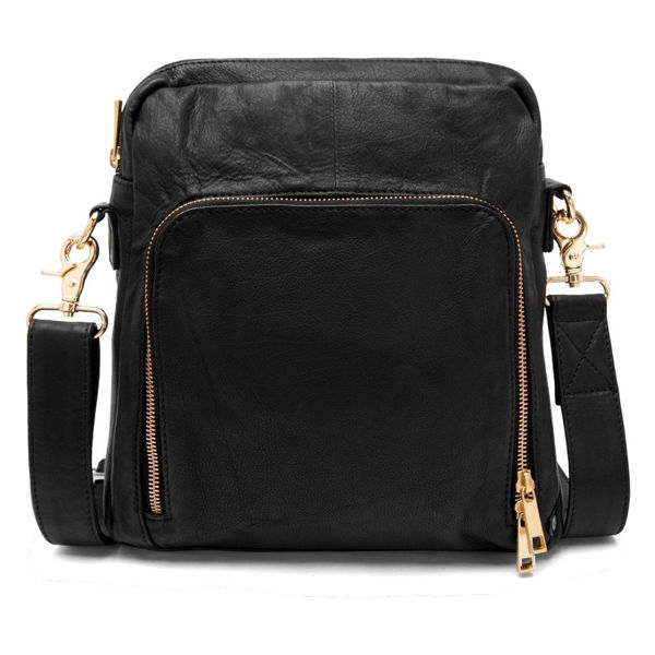 Kjøp CROSSOVER SKINN VESKE - SVART - Depeche - Dame fra Mocca Sko - 14916