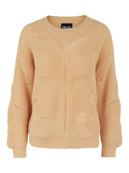 Kjøp STRIKKEGENSER MED MØNSTER - FERSKEN - Pieces - Dame fra Lupin ...