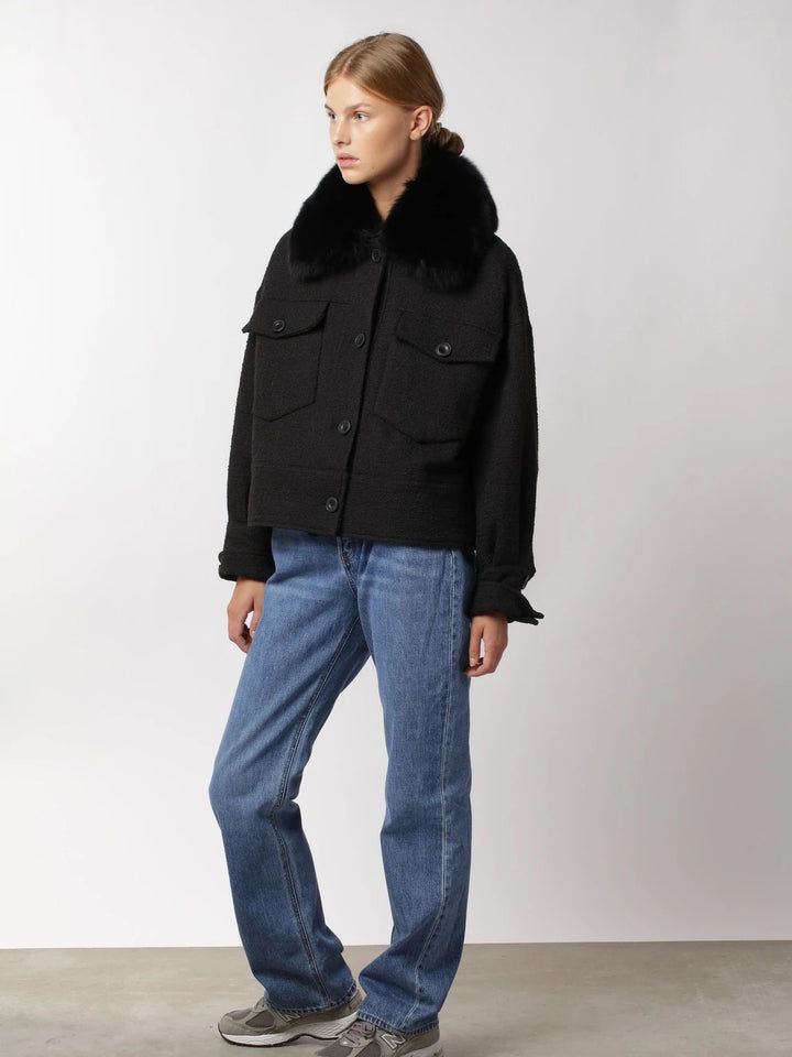 Kjøp MEOTINE- CHARLIE TWEED JACKET- SORT - - Dame fra White - SS22 ...