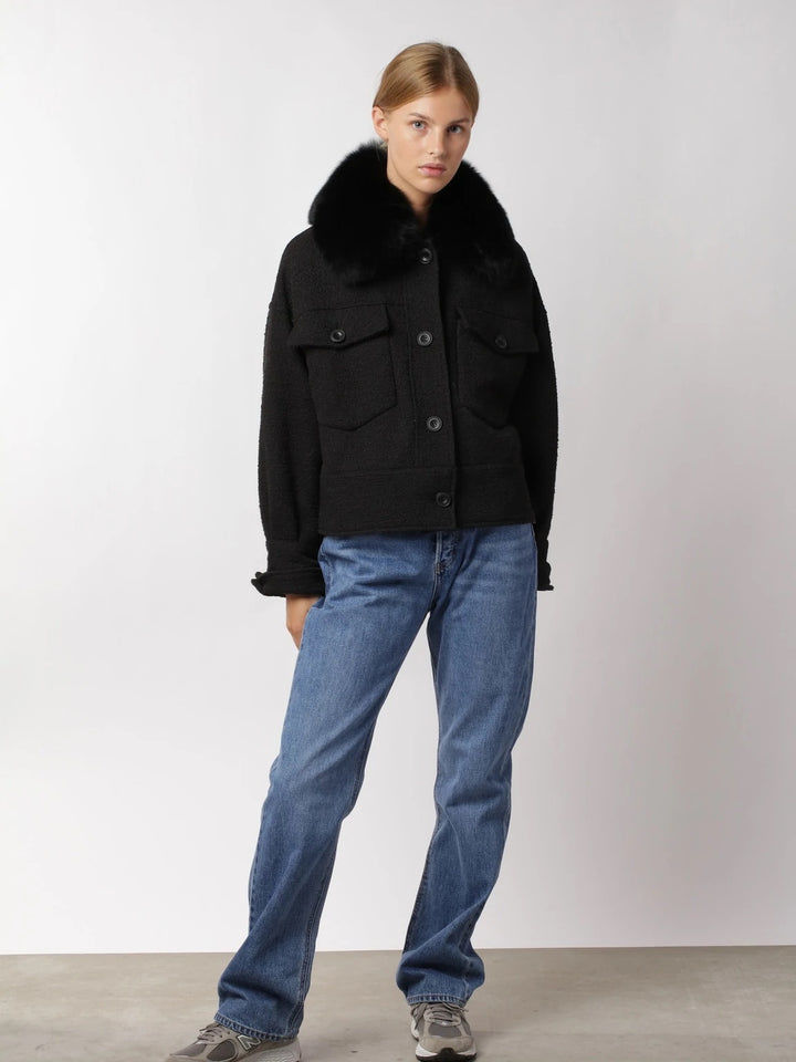 Kjøp MEOTINE- CHARLIE TWEED JACKET- SORT - - Dame fra White - SS22 ...