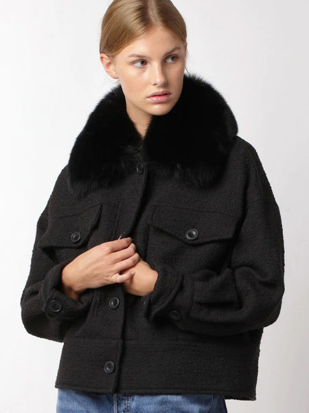 Kjøp MEOTINE- CHARLIE TWEED JACKET- SORT - - Dame fra White - SS22 ...