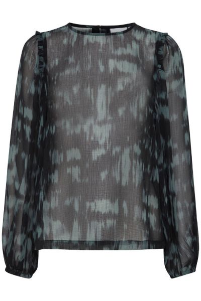 Kjøp NANCY BLUSE - SORT - Ichi - Dame fra Zecond floor AS - 20117445