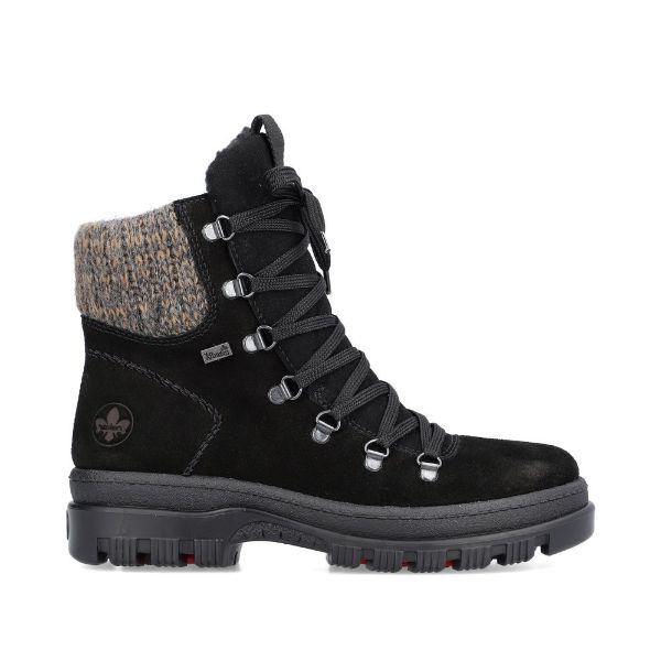 Kjøp VINTERSKO MED UTFELLBAR PIGG - SVART - Rieker - Dame fra RØTHE ...