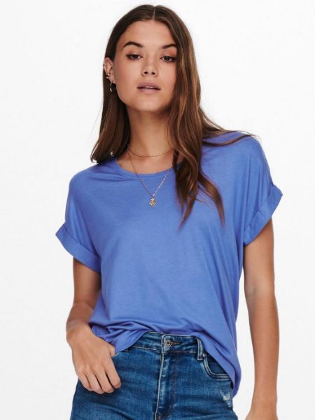 Kjøp MYK VISKOSE T-SKJORTE - LYSEBLÅ - ONLMOSTER - Only - Dame fra Vi:Ki klær i gata - 15106662