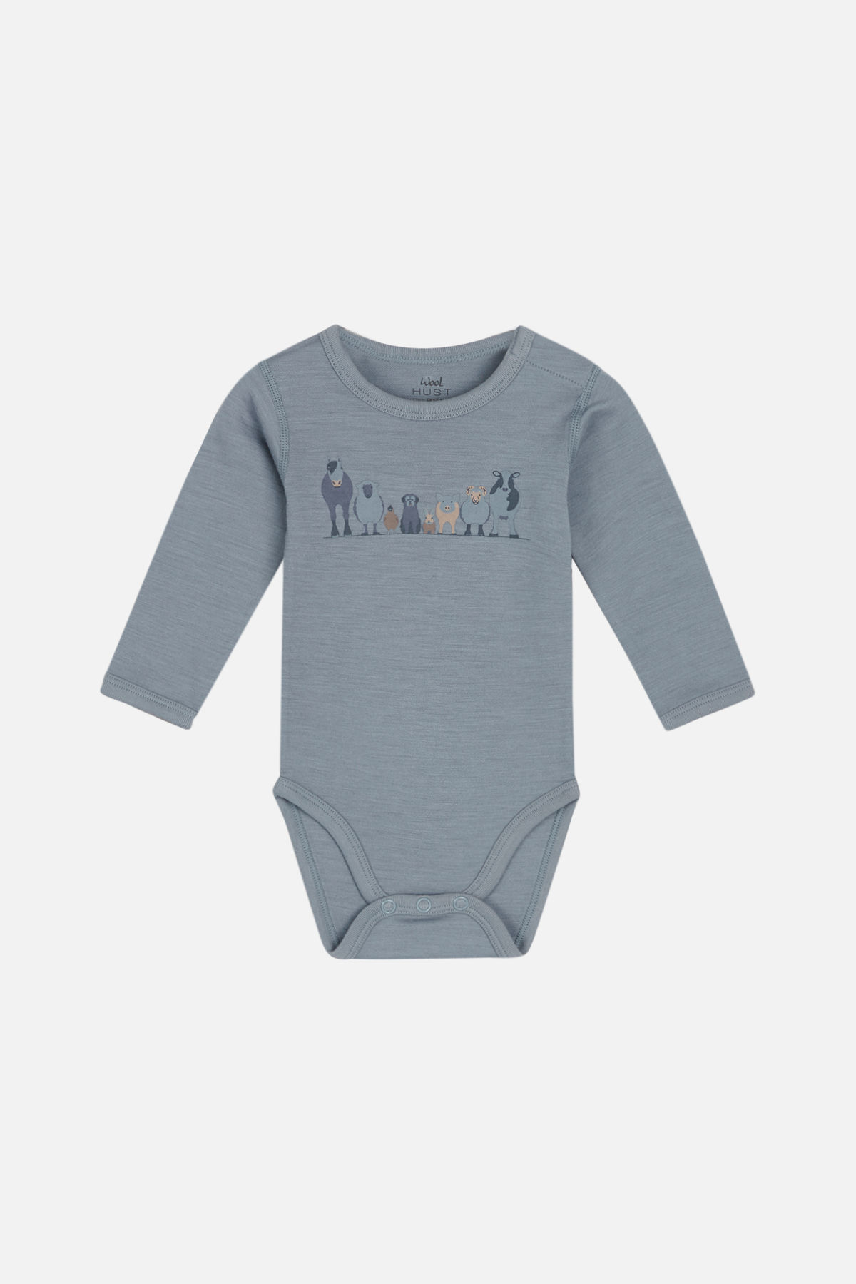 Kjøp AW 22 BODY BO I MERINOULL MED DYR, BLUE WIND - Hust & Claire ...