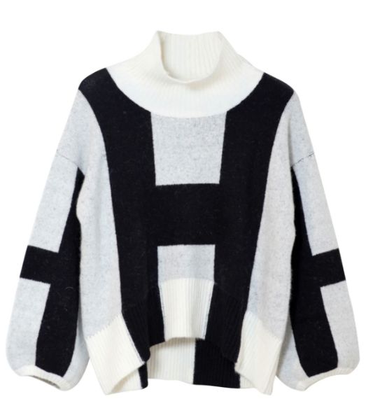 Kjøp HEST - ISA SWEATER - SVART/HVIT - Hést - Dame fra White - HS1062