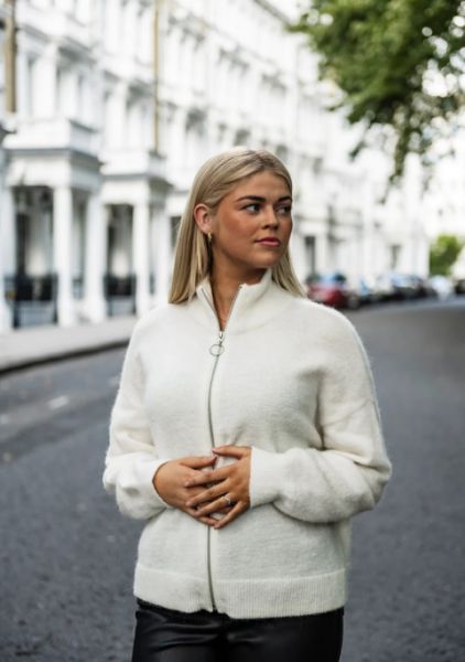 Kjøp VMPALMA LS HIGH NECK ZIP CARDIGAN - HVIT - Vero Moda - Dame fra Endre Egersund - 10301889