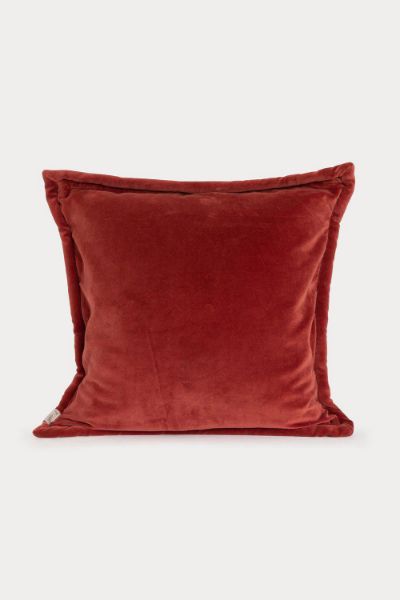 Kjøp VELOUR PUTETREKK MED PADDET KANT, RUST - LAMA Interiør - Interiør ...