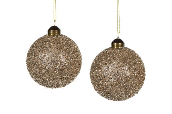 Kjøp JULEKULE TINDRA 4PK - GULL - Alot Decoration - Interiør fra Frøken ...
