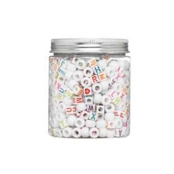 Kjøp PERLER BOKSTAVER HVITE 500 STK - Panduro - Hobby fra Trendhuset ...