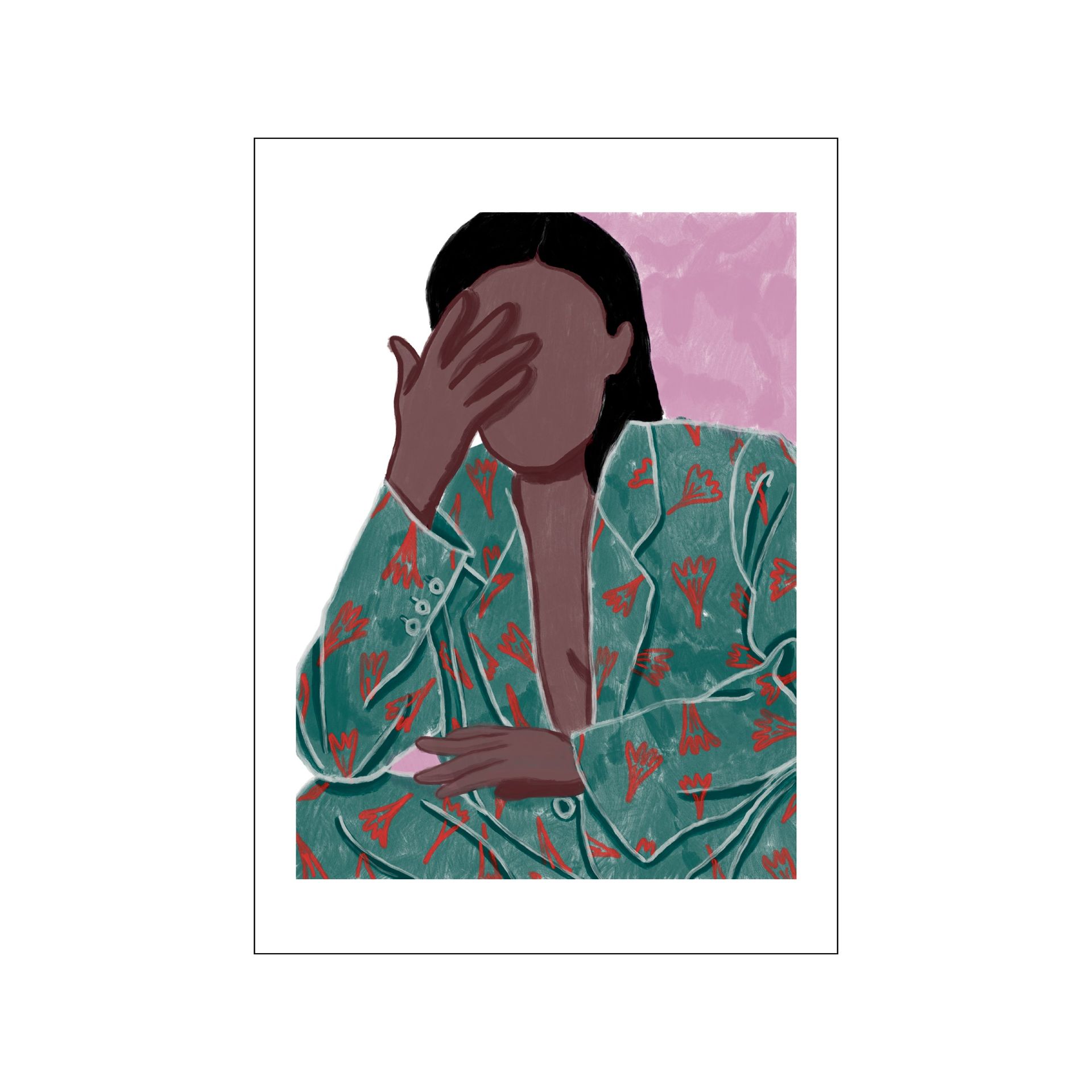 Kjøp SAGA - Poster & Frame - Interiør fra Lykkehjørnet - SUN-SAGA-88-50X70