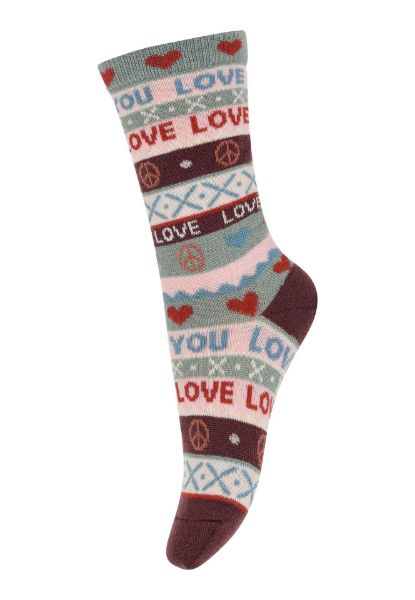 Kjøp MONA ULL SOCKS PRINT - mp Denmark - Dame fra Flortex - 10-79267-0