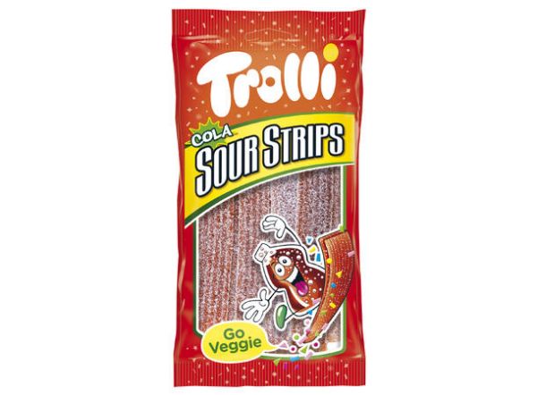 Kjøp TROLLI SOUR STRIPS COLA - Trolli - Dagligvarer fra FUDI - 271604