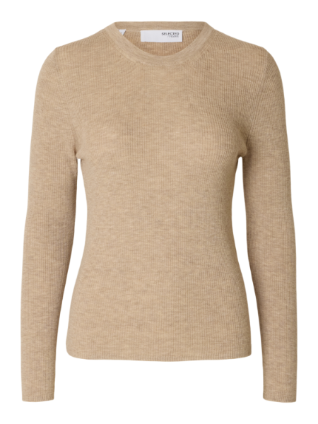 Kjøp SLFINGRID LS KNIT LANO -KASHMIR OG ULL GENSER - Selected Femme ...