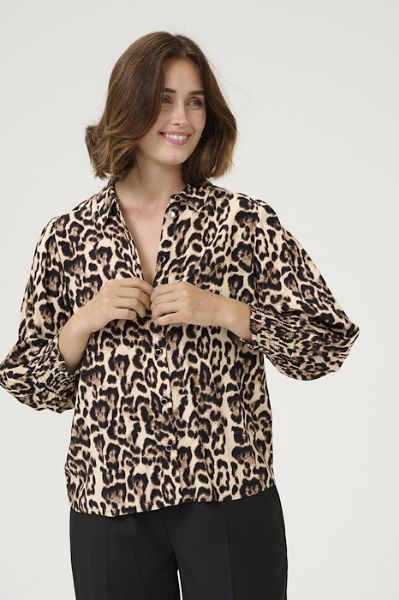 Kjøp KAPEDRA SHIRT, LEOPARD - Kaffe - Dame fra Harmonia - 10509619